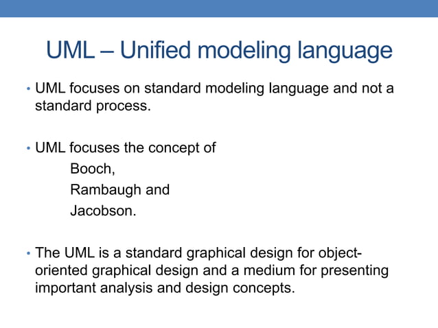 Object Modelling Technique Ooad Ppt