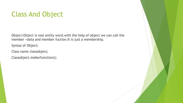 Class Or Object Ppt 8510