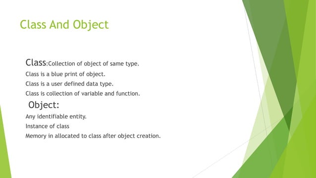 Class Or Object Ppt