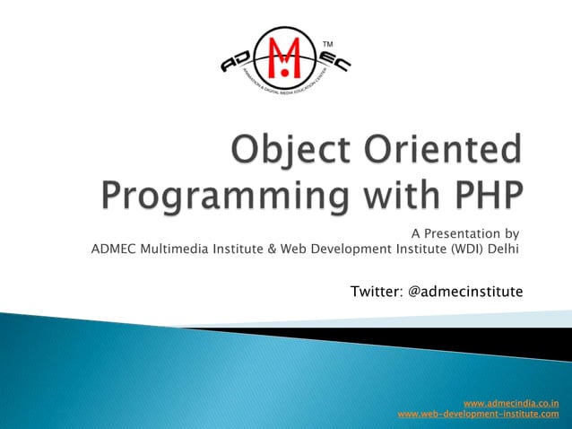 Object oreinted php | OOPs | PPTX