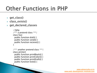 Object oreinted php | OOPs | PPTX
