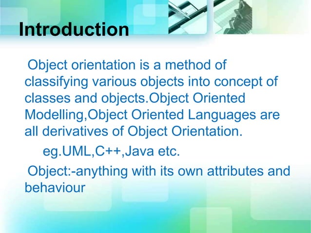 Object orientation | PPT
