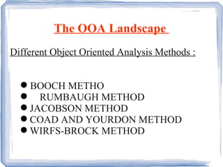 Object oriented analysis | PPT