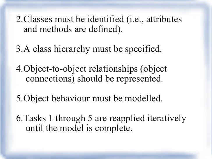 Object Oriented Analysis