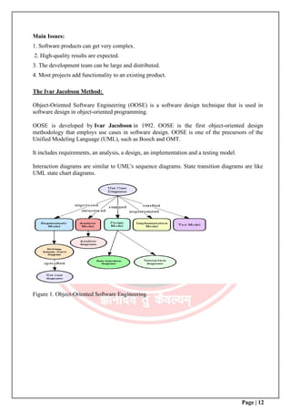 Object oriented analysis and design unit- i | PDF
