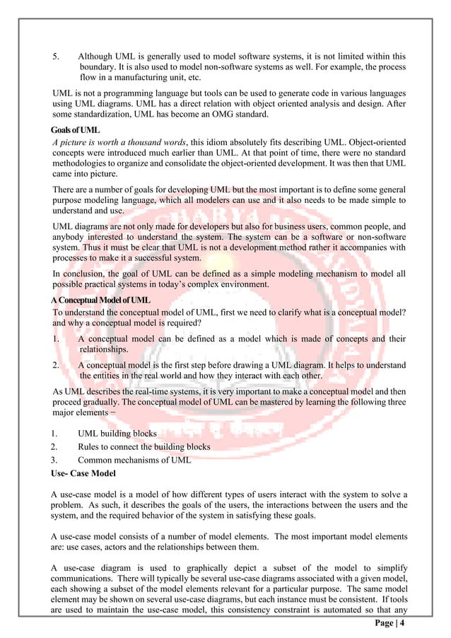 Object Oriented Analysis And Design Unit Iii Pdf Programming Languages Computing