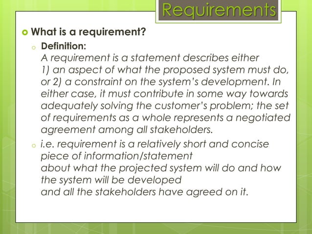 Object oriented analysis &design - requirement analysis | PPT Object oriented analysis &design - requirement analysis | PPT