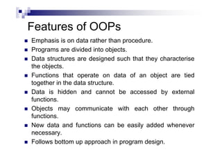 Object oriented concepts | PPT