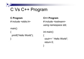 Object oriented concepts | PPT