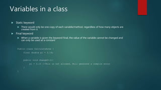 Object oriented concepts | PPT