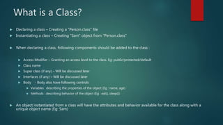 Object oriented concepts | PPT