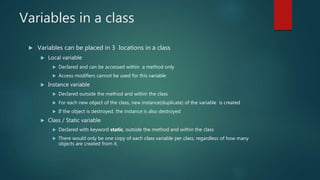 Object oriented concepts | PPT