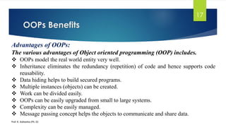 Object oriented concepts ppt | PDF