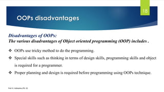 Object oriented concepts ppt | PDF | Programming Languages | Computing