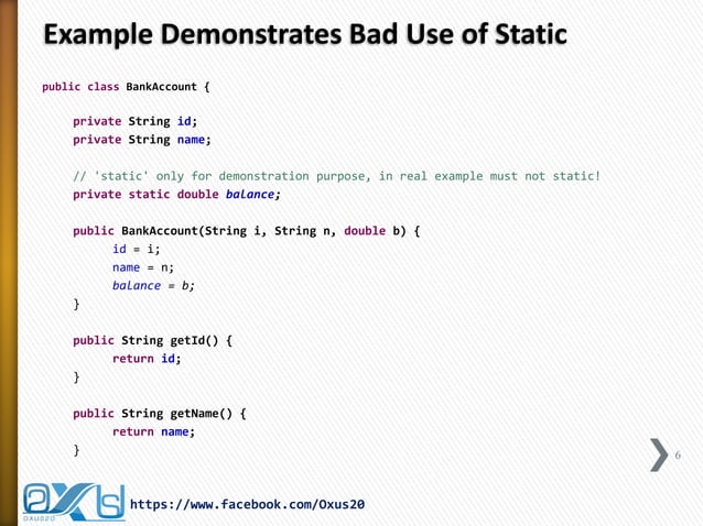 Object Oriented Concept Static vs. Non Static | PPT Object Oriented Concept Static vs. Non Static | PPT