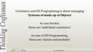 Object Oriented Containers - Applying SOLID Principles to Docker/Container Design | PPT