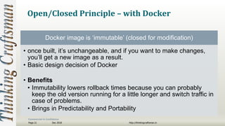 Object Oriented Containers - Applying SOLID Principles to Docker/Container Design | PPT