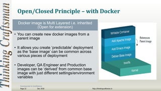 Object Oriented Containers - Applying SOLID Principles to Docker/Container Design | PPTX