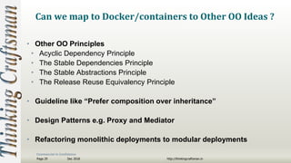 Object Oriented Containers - Applying SOLID Principles to Docker/Container Design | PPT