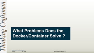Object Oriented Containers - Applying SOLID Principles to Docker/Container Design | PPT