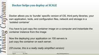 Object Oriented Containers - Applying SOLID Principles to Docker/Container Design | PPTX