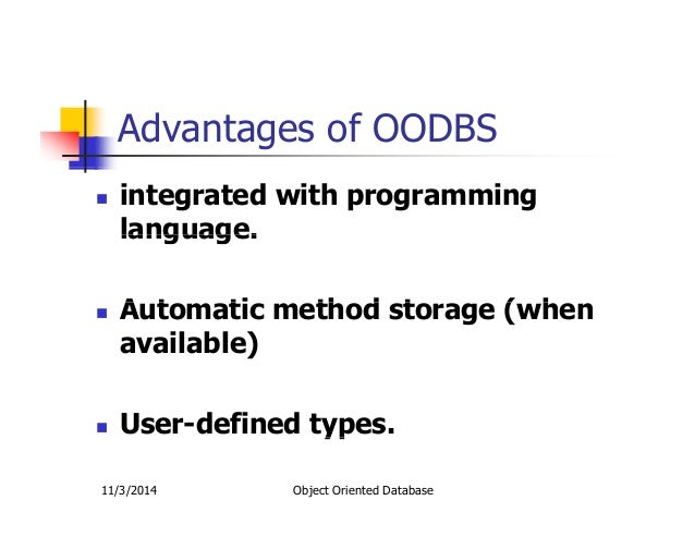 Object Oriented Databases