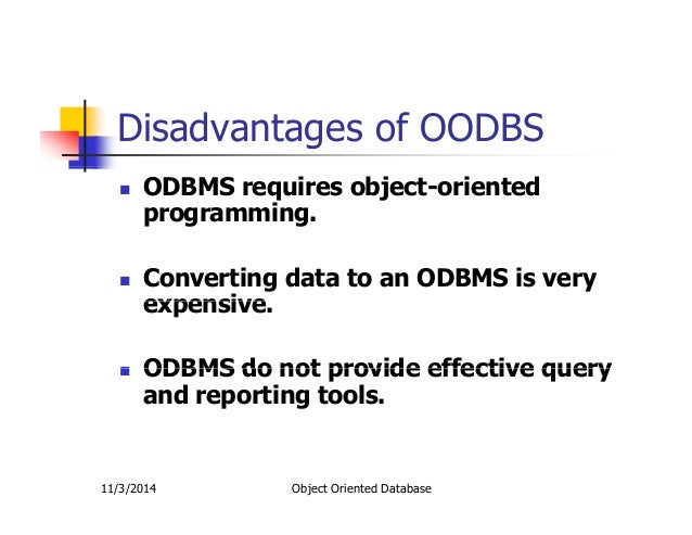 Object Oriented Databases