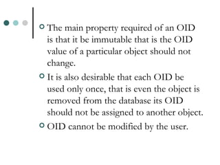 Object Oriented Dbms | PPT