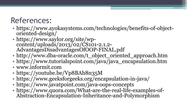 Object Oriented Design Pptx Programming Languages Computing