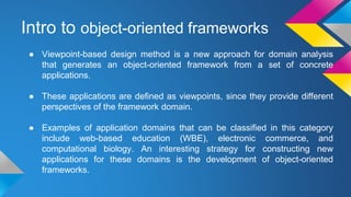 Object oriented framework | PPT