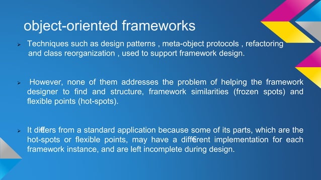 Object oriented framework | PPT
