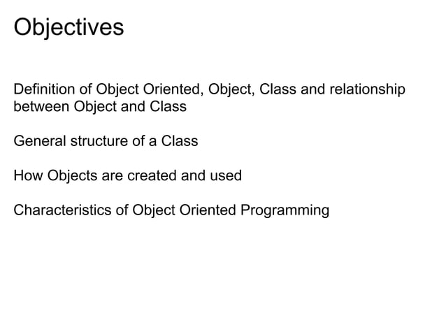 Object Oriented Fundamentals In Java Ppt
