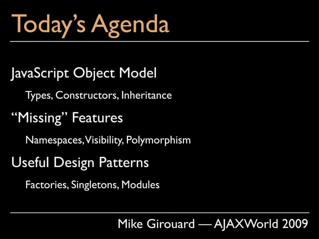 Object Oriented JavaScript | PPT