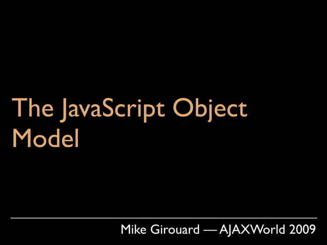 Object Oriented JavaScript | PPT