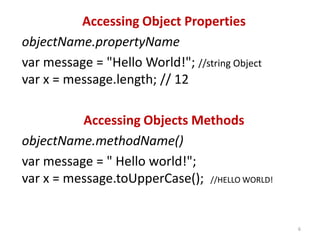 Object oriented javascript | PPTX