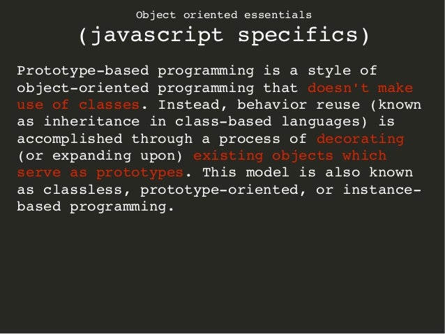 Object Oriented Javascript