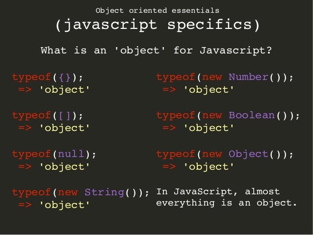 Object-Oriented Javascript