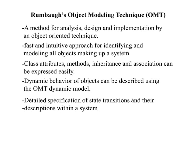 Object oriented methodologies | PPTX