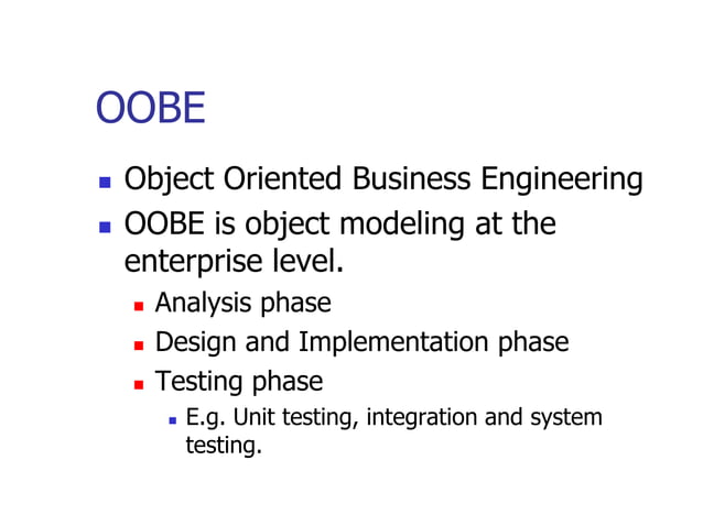 Object Oriented Methodologies Ppt