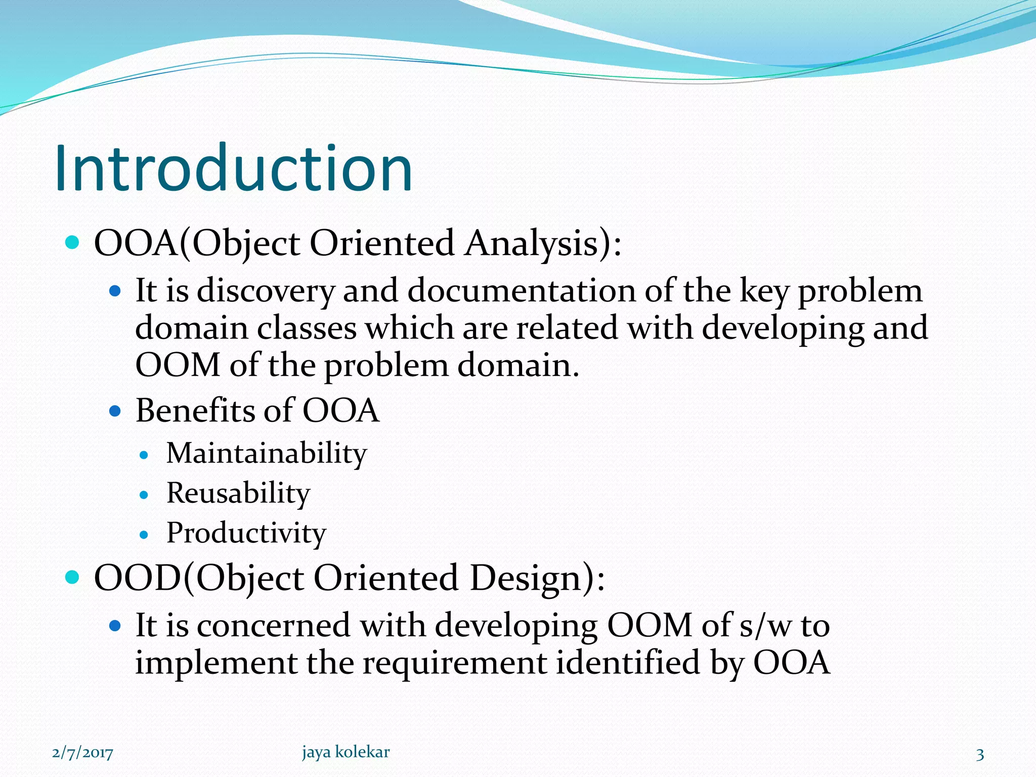 Object Oriented Modeling And Design Pptx 5616