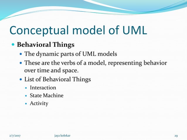 Object Oriented Modeling And Design Ppt 4792