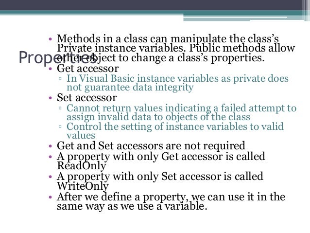 Object Oriented Programming