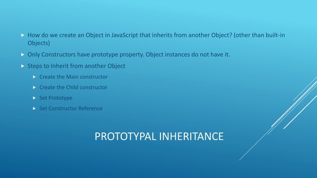 Object oriented programming in JavaScript | PPT