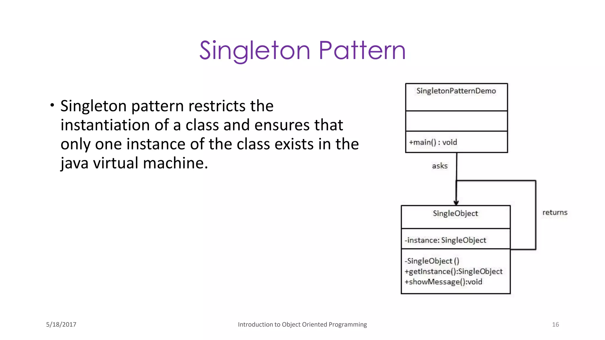 Introduction to Object oriented Design | PDF