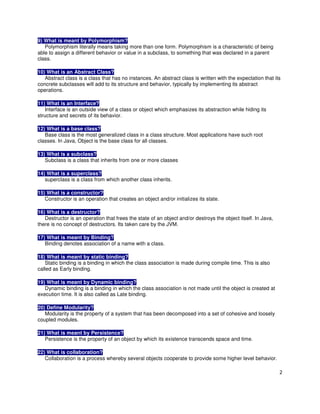 Object oriented programming | PDF