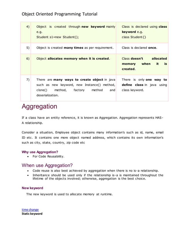 Object oriented programming tutorial | PDF