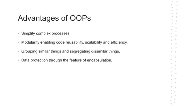Object oriented programming | PPT