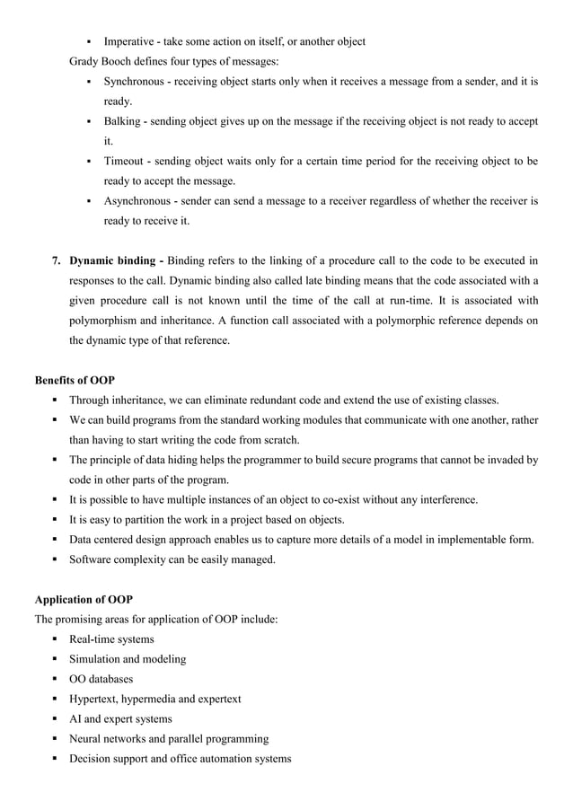 Object Oriented Programming Docx