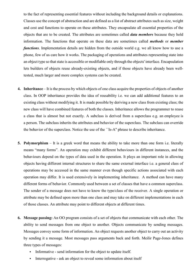 Object Oriented Programming Docx