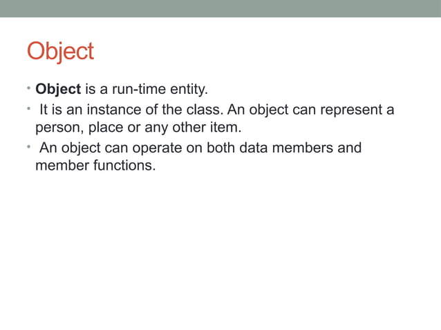 Object oriented programming introduction .pptx | Free Download